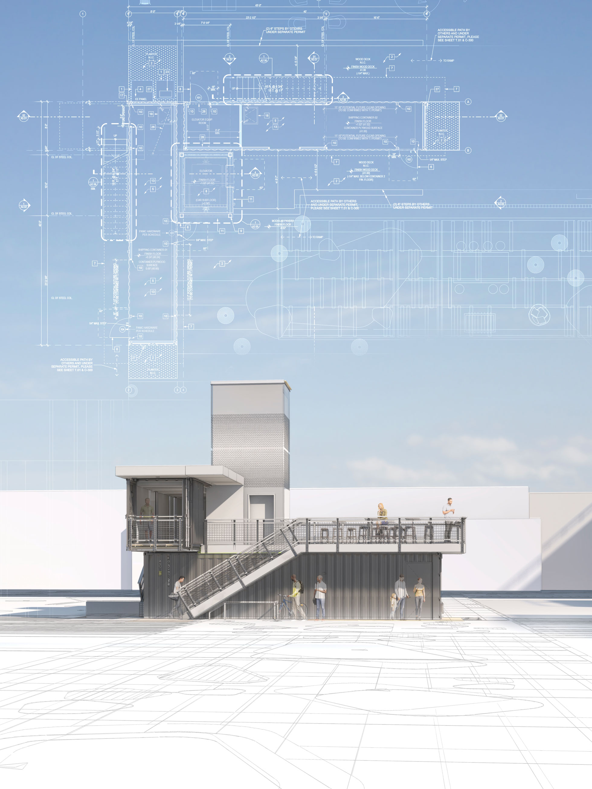 CONTAINER PAVILION AT INTERSECT